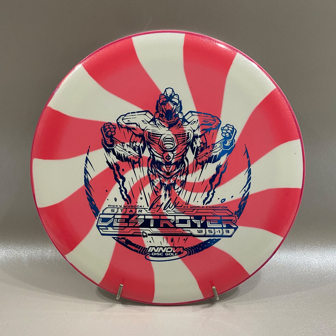 Custom Dyed Innova Peppermint Candy Star Destroyer – DiscPerfect